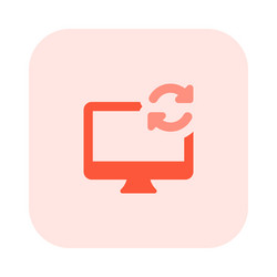 Repeating task or process on desktop computer Vector Image