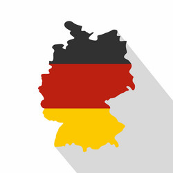 Germany map icon outline style Royalty Free Vector Image