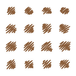 Black artistic scribble outline hand drawn marker Vector Image