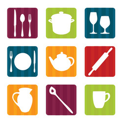 Kitchen items Royalty Free Vector Image - VectorStock