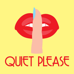 Finger Hush Lips Vector Images (over 260)