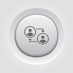 Retraining icon business concept flat design Vector Image