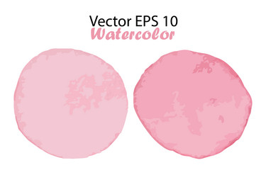 Watercolor brush stroke splash circle Royalty Free Vector