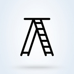 Step ladder or career icon logo Royalty Free Vector Image