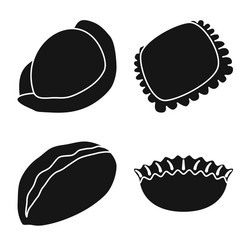 Cuisine and appetizer logo Royalty Free Vector Image