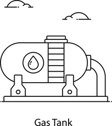 Gas tank Royalty Free Vector Image - VectorStock