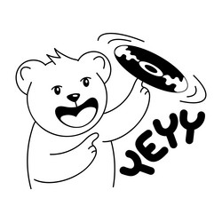 Spinning cd Royalty Free Vector Image - VectorStock