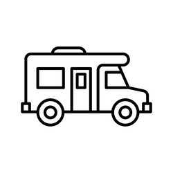 Motorhome Line Drawing Vector Images (over 240)