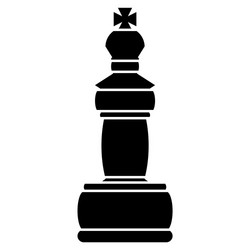 Chess queen icon on white background Royalty Free Vector