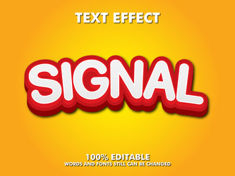 Cool text effect editable template Royalty Free Vector Image
