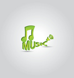3d music note Royalty Free Vector Image - VectorStock