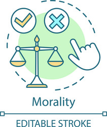 Ethical dilemma concept Royalty Free Vector Image