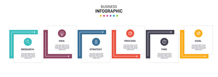Vertical infographic design with icons and 5 Vector Image