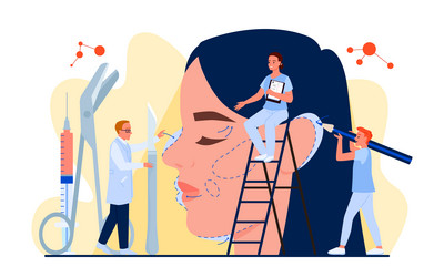 Doctors and nurses fight against covid-19 Vector Image