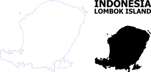 Lombok Map Vector Images Over 200