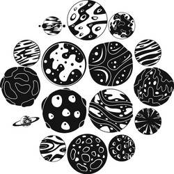 Planets Royalty Free Vector Image - VectorStock