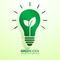 Green idea5 Royalty Free Vector Image - VectorStock