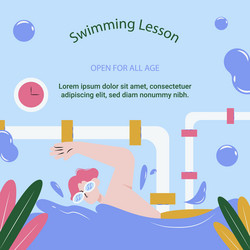 Cartoon Swimming Lessons Vector Images (over 240)