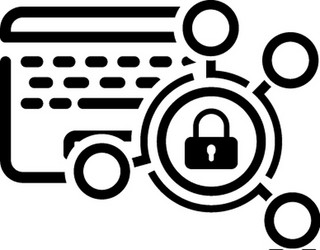 Security level icon flat design Royalty Free Vector Image