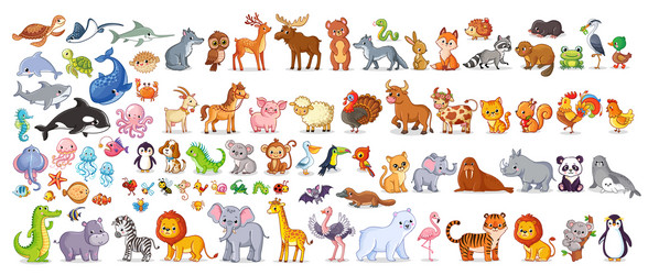 Cartoon Animals Vector Images (over 1.1 million)