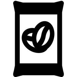 Instant coffee line icon Royalty Free Vector Image