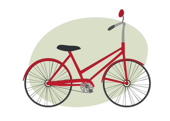 Red bicycle Royalty Free Vector Image - VectorStock
