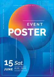 Abstract poster event template Royalty Free Vector Image