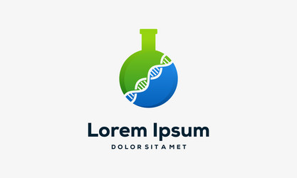 Laboratory care logo designs research Royalty Free Vector