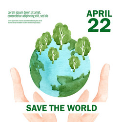 Global warming and pollution poster flyer Vector Image