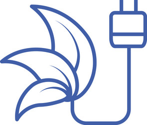 Isolated plug icon fill design Royalty Free Vector Image