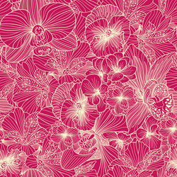 Bright floral seamless pattern Royalty Free Vector Image