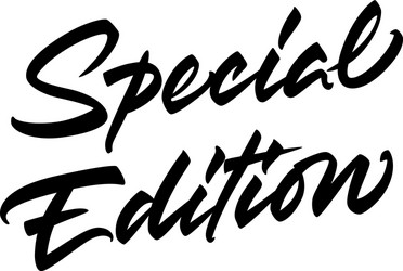 Special edition logo design Royalty Free Vector Image