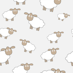 Abstract lamb seamless pattern background Vector Image