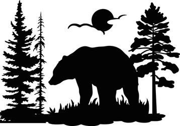 Bear Stencil Vector Images (over 150)