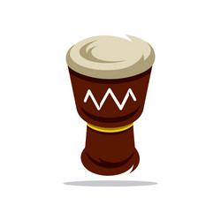 Cartoon drum djembe percussion african Royalty Free Vector