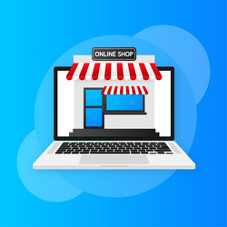 Flat shop banner great design for any purposes Vector Image