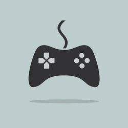 Video game joystick hand drawn doodle control Vector Image
