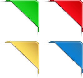 Corner ribbon Royalty Free Vector Image - VectorStock