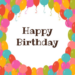 Happy birthday greeting card design Royalty Free Vector