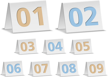 Circles with numbers Royalty Free Vector Image