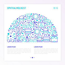 Ophthalmologist seamless pattern Royalty Free Vector Image