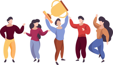 Business winner man win competition manager Vector Image