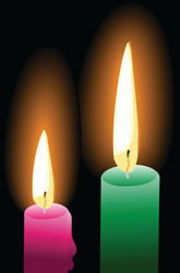 Church candle light Royalty Free Vector Image - VectorStock