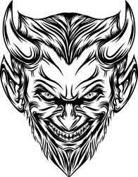 Devil head mascot Royalty Free Vector Image - VectorStock