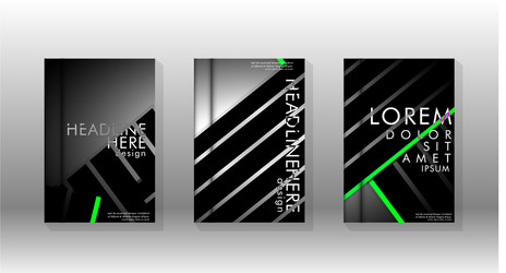 Black paint brush stroke flyer book cover Vector Image