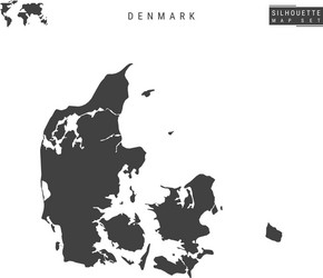 Denmark Map Black Contour Vector Images (over 270)