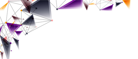 Line points connections geometric abstract Vector Image