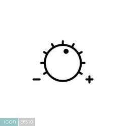 Volume knob color icon music sign graph symbol Vector Image