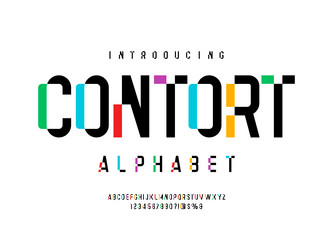 Abstract font Royalty Free Vector Image - VectorStock