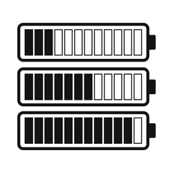 Battery Icon with Yellow Charge Indicator Vector Images (over 670)